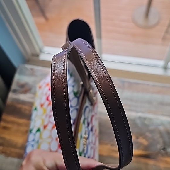 Coach | Bags | Coach Reversible City Tote In Rainbow Signature Canvas | Poshmark